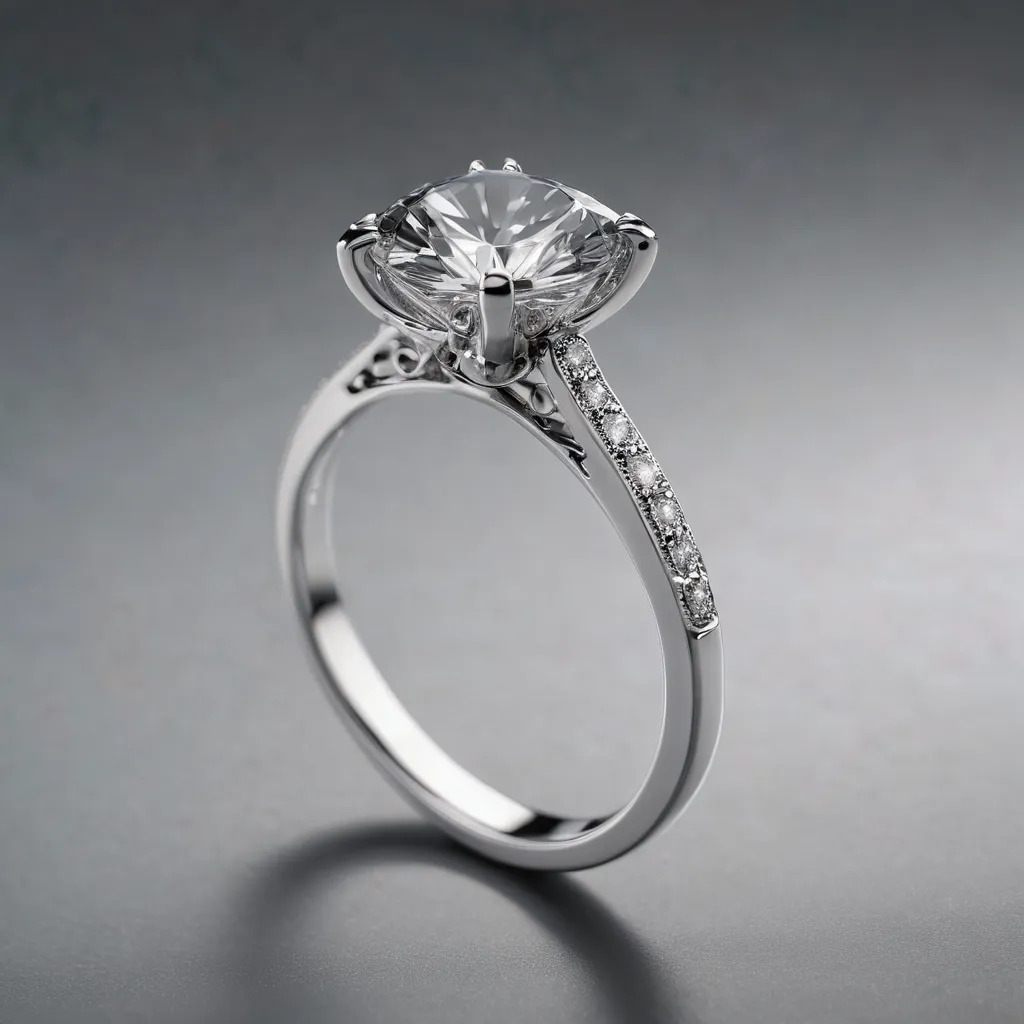 The Allure of Thin White Gold Engagement Rings