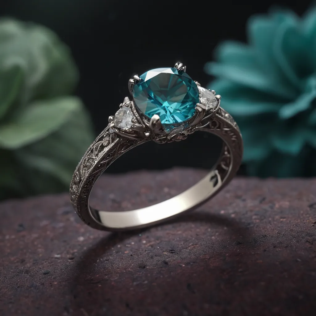 Teal Gemstone Engagement Rings: Unique Choices for Couples